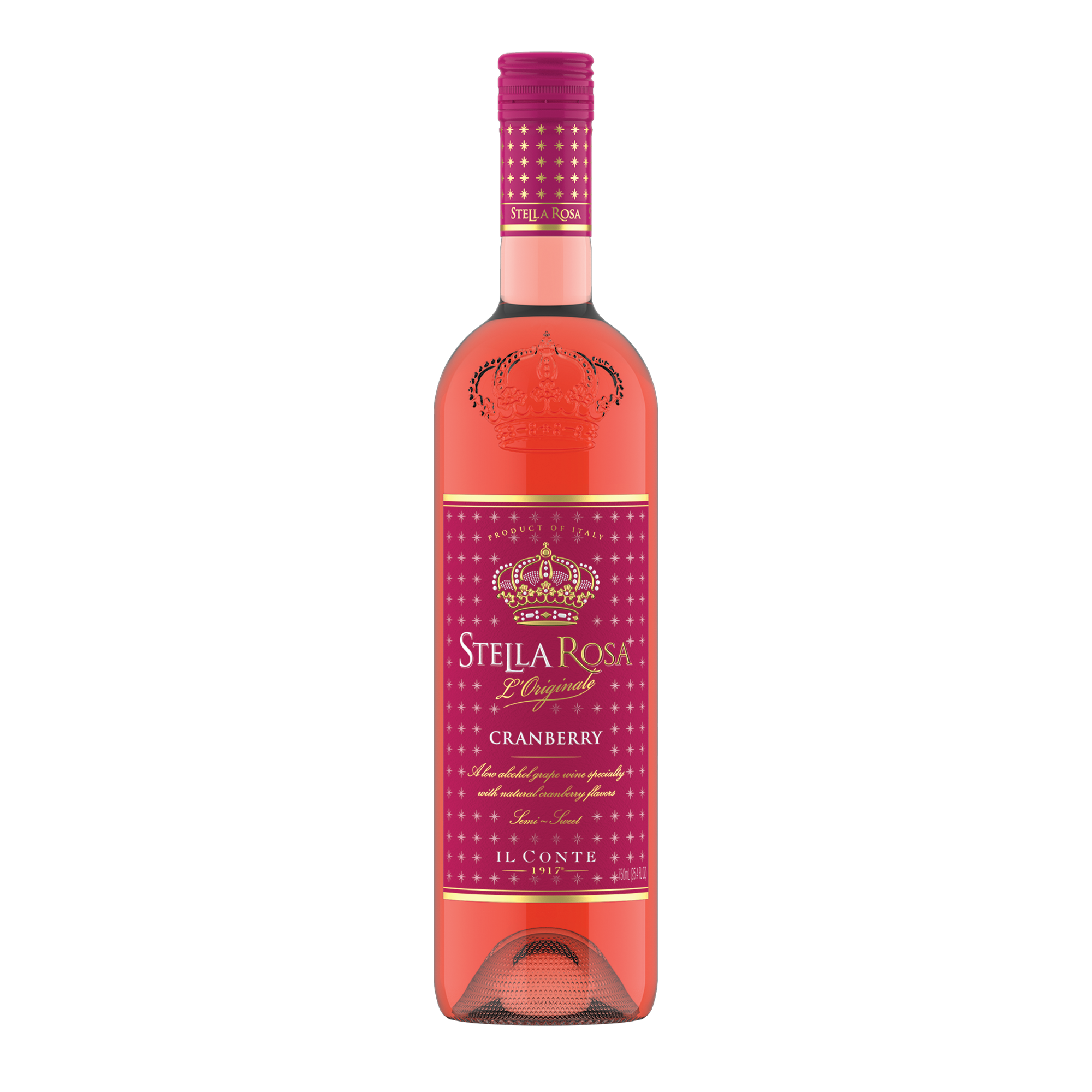 Stella Rosa Cranberry Semi-Sweet Red Wine 750 ml - Stella Rosa