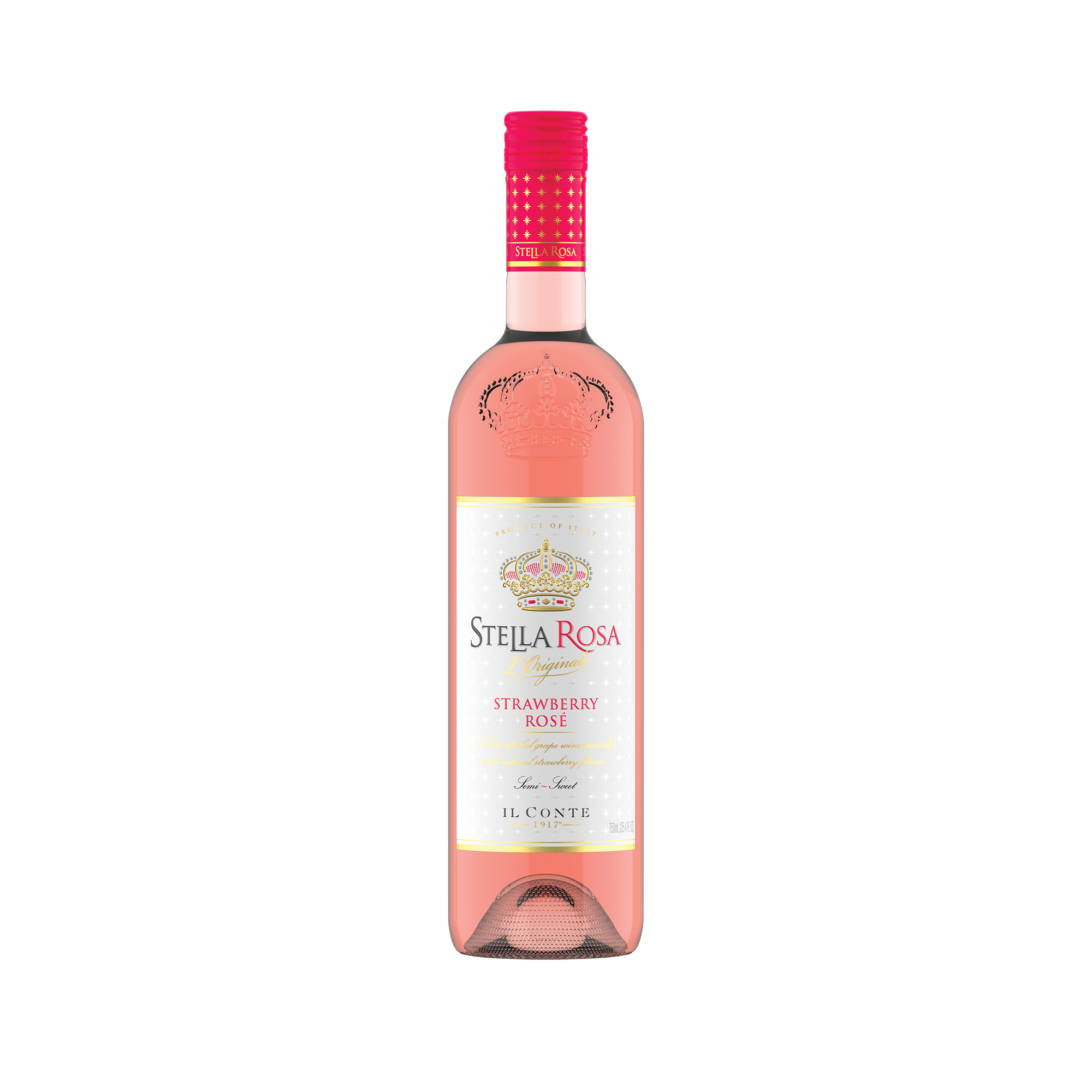 Stella Rosa Strawberry Rose Semi-Sweet Rose Wine 750 ml - Stella Rosa