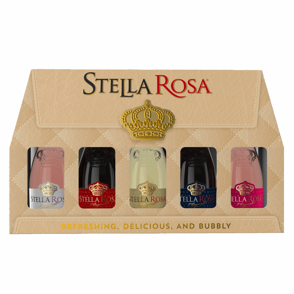 Stella Rosa Handbag Semi-Sweet Wine Assortment Gift Pack VAP 2025, 5Pk 187 ml - Stella Rosa